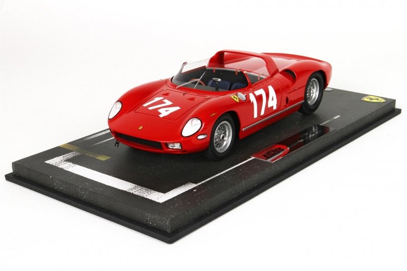 Modèle réduit Ferrari 250 P Targa Florio 1963 1/18 | Bbr