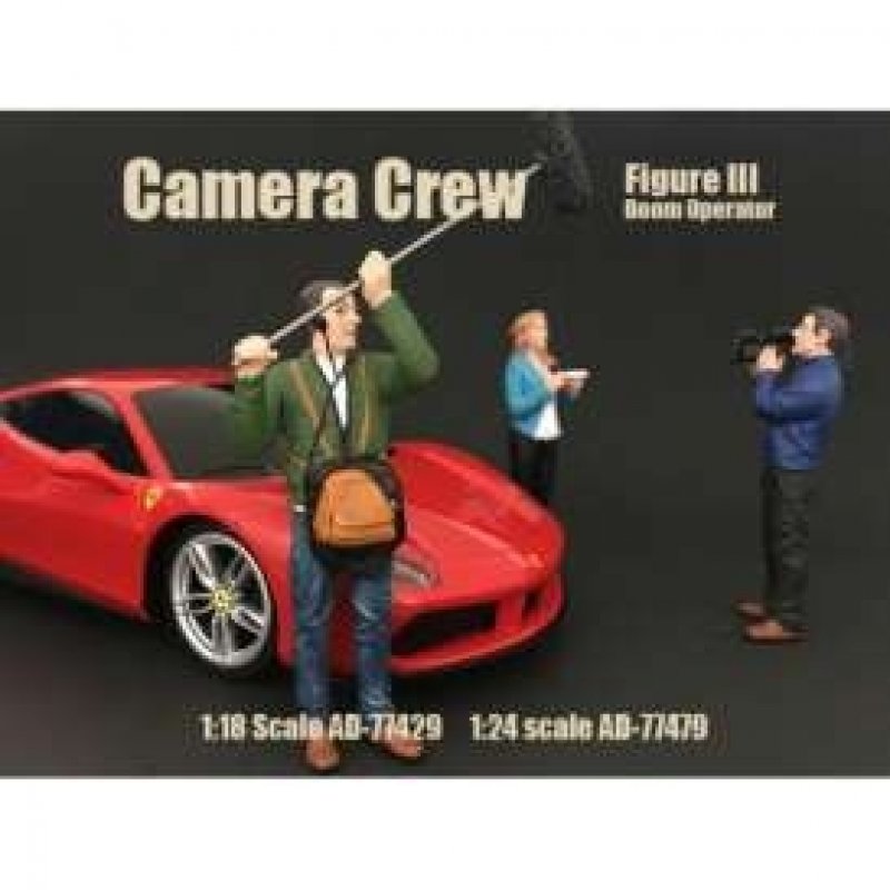 Schaalmodel Figurine Camera Crew Boom Operator 1/18 | American Diorama