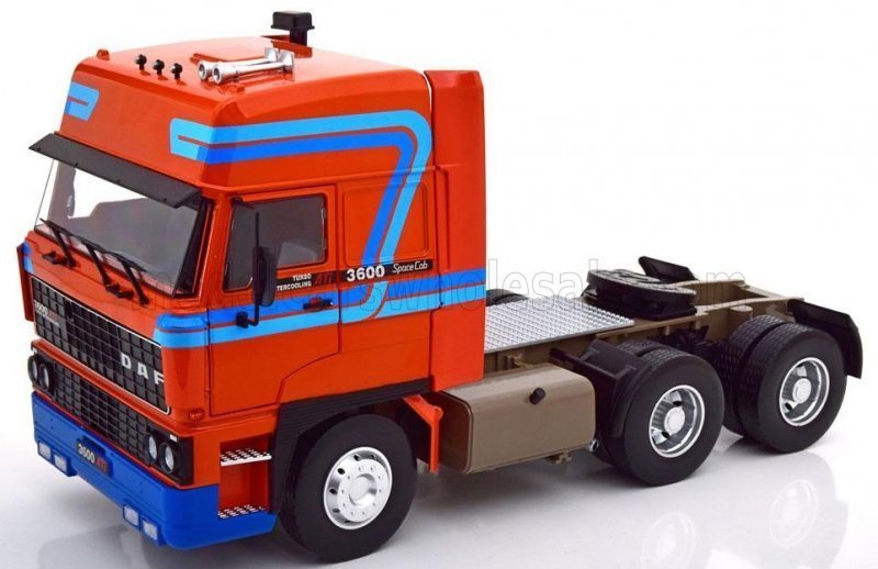 Schaalmodel Daf 3600 Space Cab Tractor Truck 1982 Rood | Road Kings