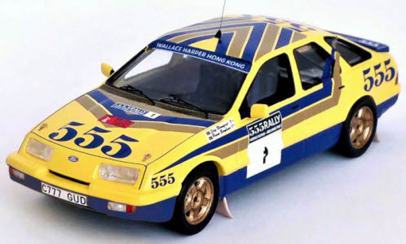 Modèle réduit Ford Sierra Xr4x4, No.1, 555, Rallye Hong Kong - Peking,