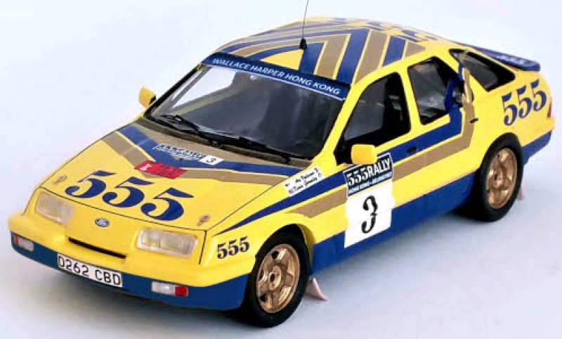 Modèle réduit Ford Sierra Xr4x4, No.3, 555, Rallye Hong Kong - Peking,