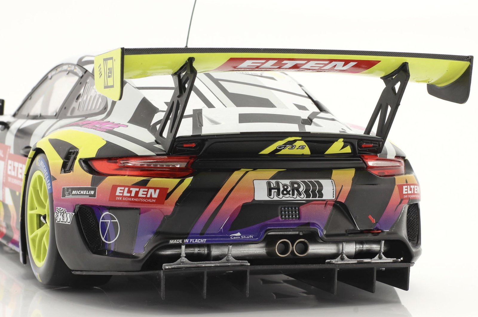 Schaalmodel Porsche 911 991.2 Gt3r 8 24 Heures Du Nurburgring 2019 1/18