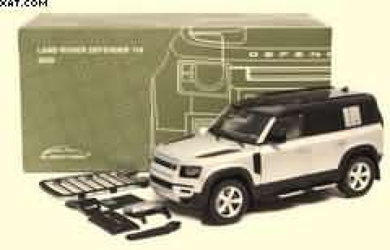 Schaalmodel Land Rover Defender 110 2020 Satin Indus Silver 1/18