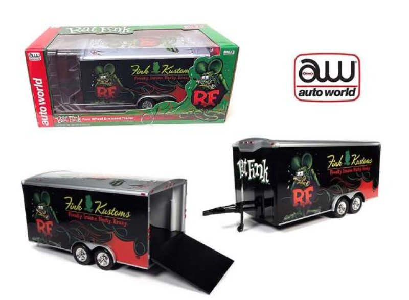 Modèle réduit Remorque, Enclosed Trailer *rat Fink* 1/18