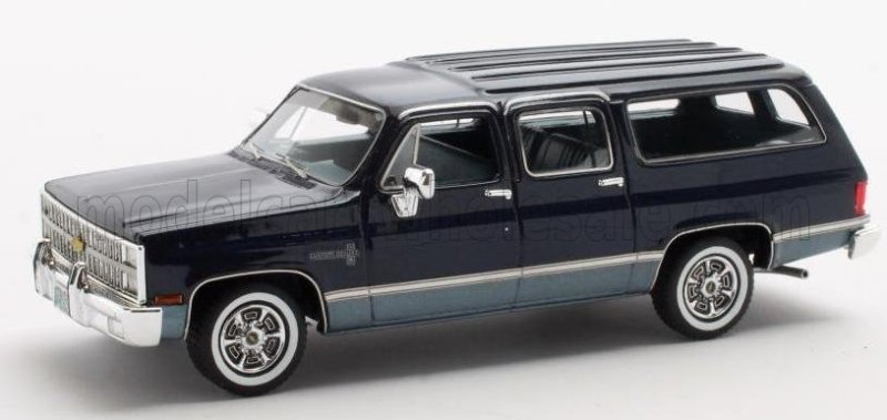Modèle réduit Chevrolet - Suburban 1981 - Bleu 1/43 | Matrix