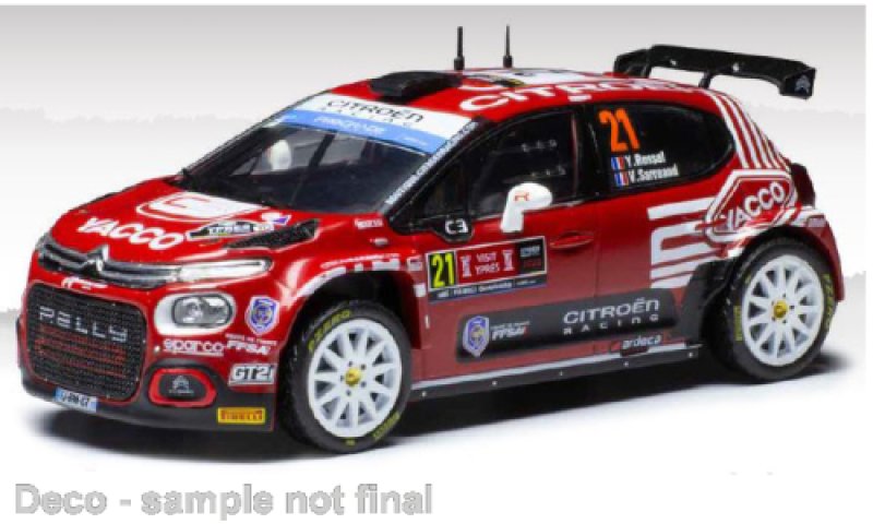 Schaalmodel Citroen C3 Rally 2, No.21, Wrc2, Rally Ieper,