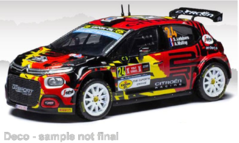 Schaalmodel Citroen C3 Rally 2, No.24, Wrc2, Rally Ieper,