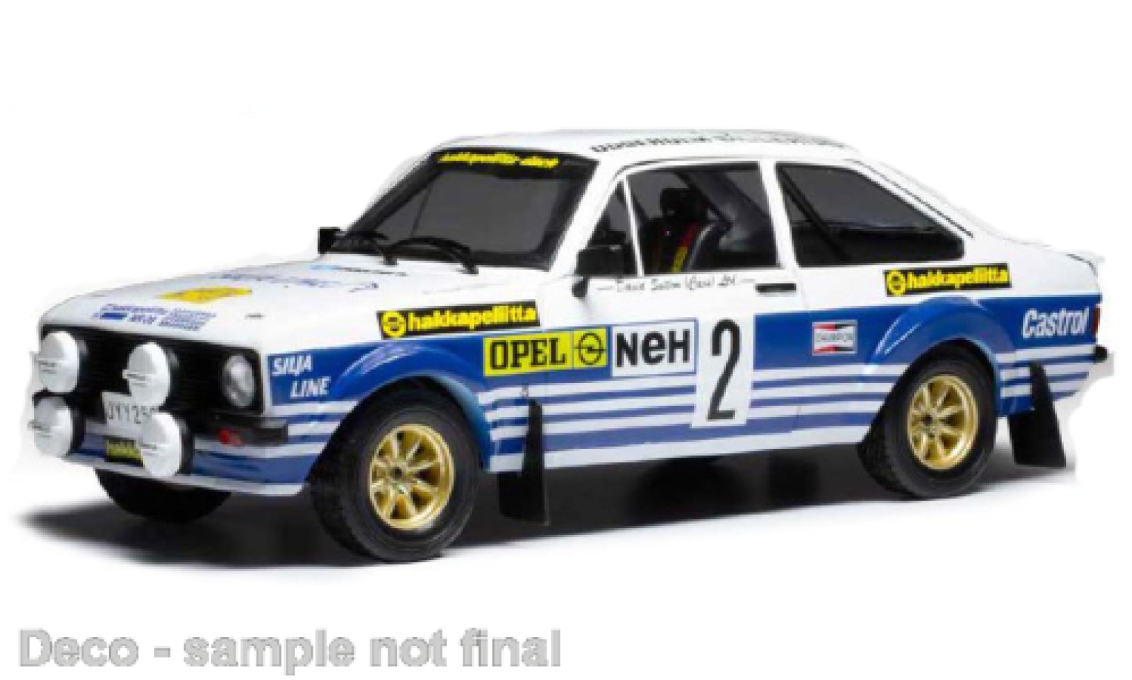 Schaalmodel Ford Escort Mk Ii Rs, Rallye Wm, Rallye Schweden, 1982, #2 1/18