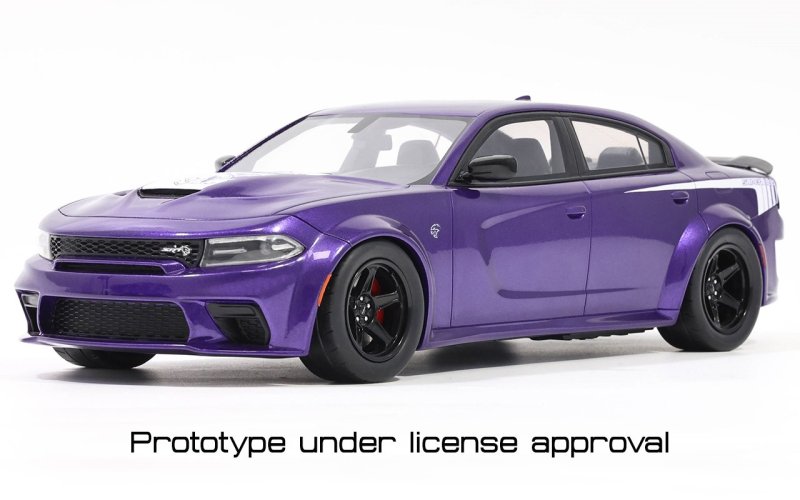 Modèle réduit Dodge Charger Super Bee 2023 Plum Crazy 1/18