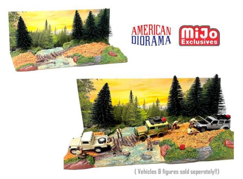 Modèle réduit Overland Off Road Diorama 1/64 | American Diorama