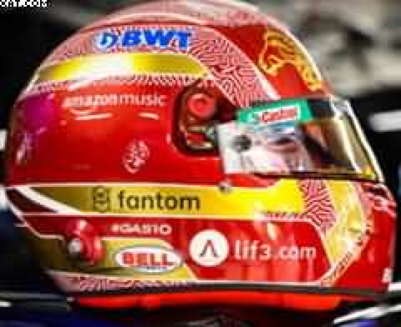 Schaalmodel Helmet Pierre Gasly Bwt Alpine F1 Team Gp Qatar 2023 1/5