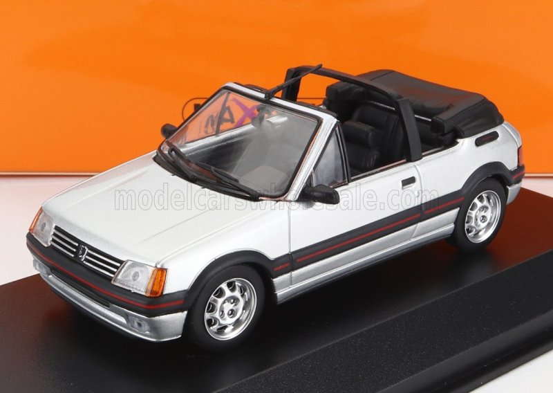 Schaalmodel Peugeot 205 Cti Cabriolet 1990 Zilver 1/43 | Minichamps