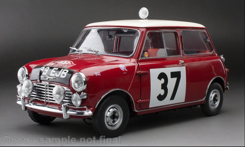 Schaalmodel Mini Morris Cooper S, Rhd, No.37, Rallye Monte-carlo,