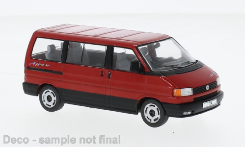 Modèle réduit Vw Transporter T4, Rouge, 1990 1/43 | Ixo