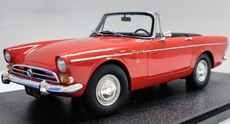 Schaalmodel Sunbeam - Tiger 260 Mki Cabriolet Open 1964 - Red 1/18