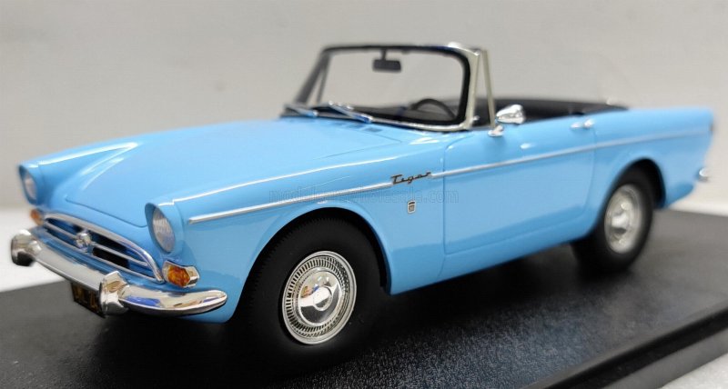 Modèle réduit Sunbeam - Tiger 260 Mki Cabriolet Open 1964 - Bleu 1/18
