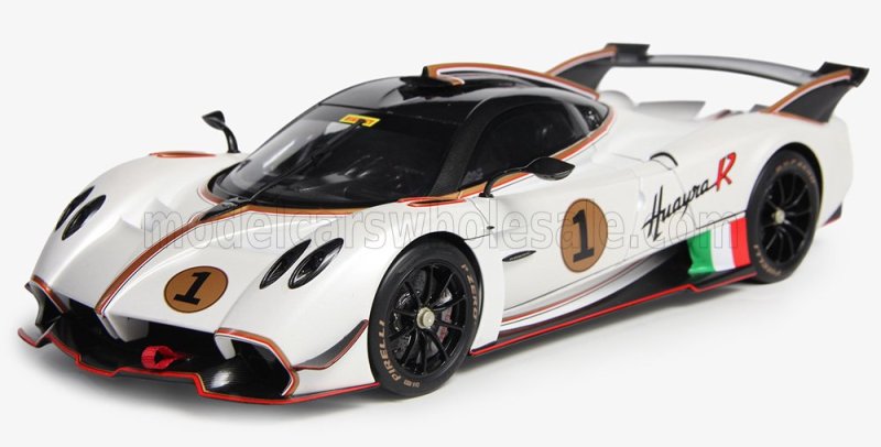 Modèle réduit Pagani - Huayra R N 1 2017 - Pearl White Carbon 1/12