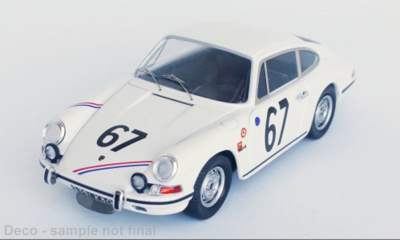 Schaalmodel Porsche 911 S, No.67, 24h Le Mans, P.boutin/p.sanson, 1967 1/43