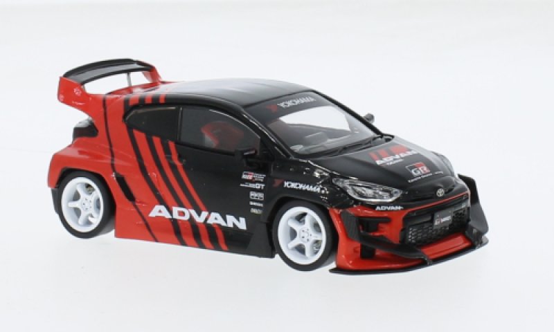 Schaalmodel Toyota Gr Yaris Pandem, Zwart/rood, Rhd, Advan 1/43 | Ixo