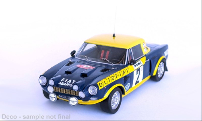 Modèle réduit Fiat 124 Abarth Rallye, No.2, Olio Fiat, Rallye Wm ...
