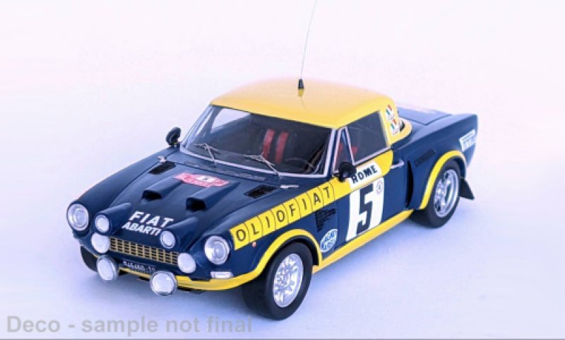 Modèle réduit Fiat 124 Abarth Rallye, No.5, Olio Fiat, Rallye Wm ...