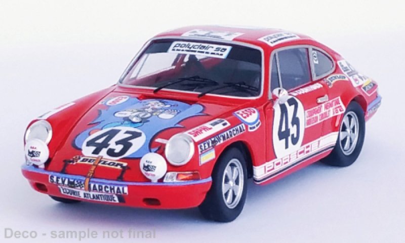 Schaalmodel Porsche 911 T/r, No.43, 24h Le Mans, J-p.bodin/g.courthiade,