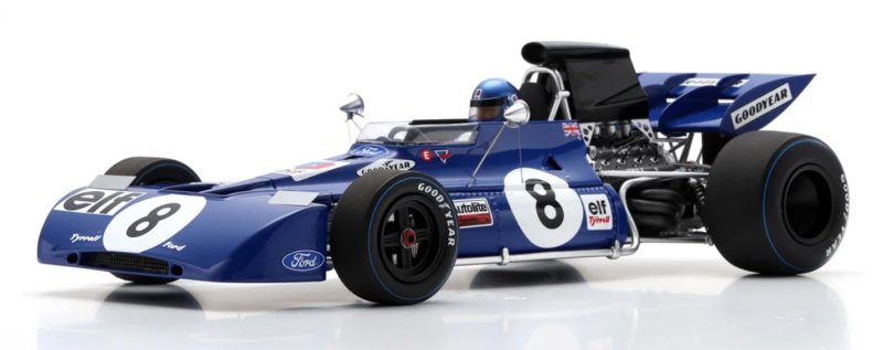 Schaalmodel Tyrrell 004 Nr. 8 Franse Gp 1972 Patrick Depailler 1/18