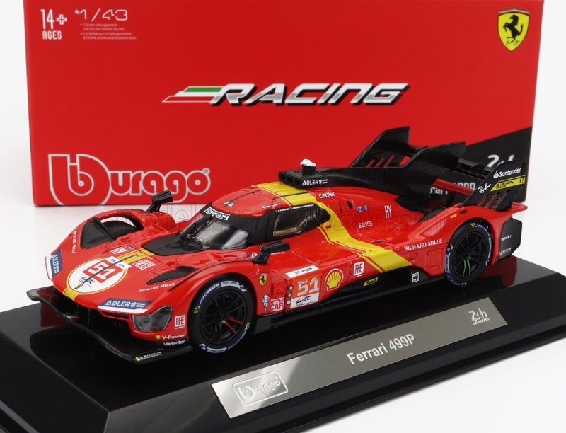 Schaalmodel Ferrari - 499p 3.0l Turbo V6 Team Ferrari Af Corse N 51 ...