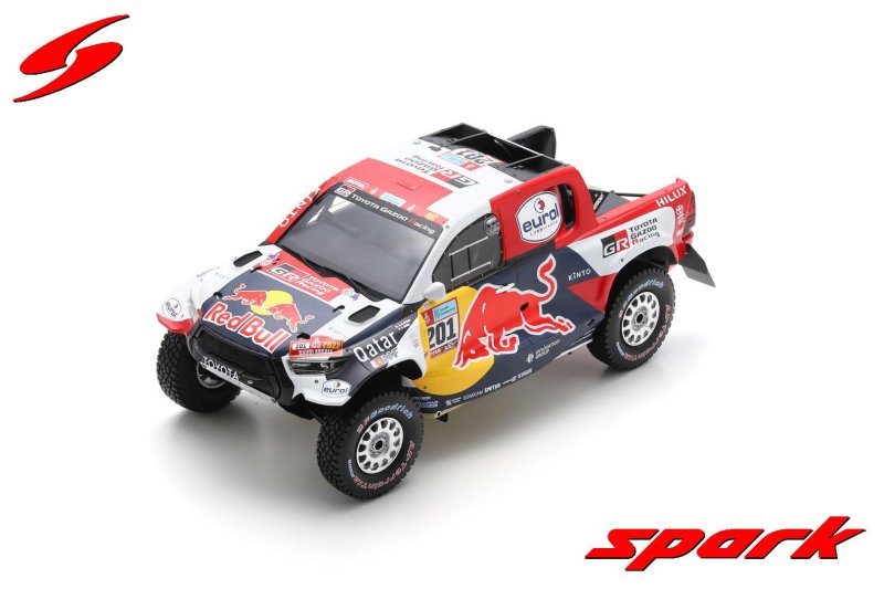 TOYOTA GR DKR HILUX T1+ N°201 WINNER Dakar 2022 Nasser Al-Attiyah
