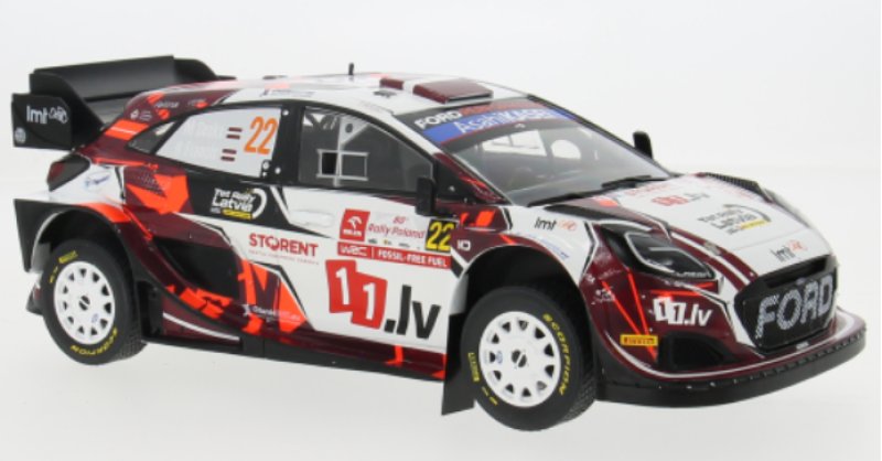 Schaalmodel Ford Puma Rally1, Rally Wm, Rallye Polen, 2024, #22 - M ...