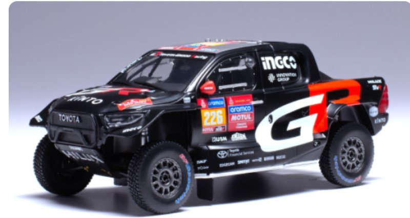 Modèle réduit Toyota Gr Dkr Hilux Evo T1u, Rally Dakar, 2024, #226 1/43