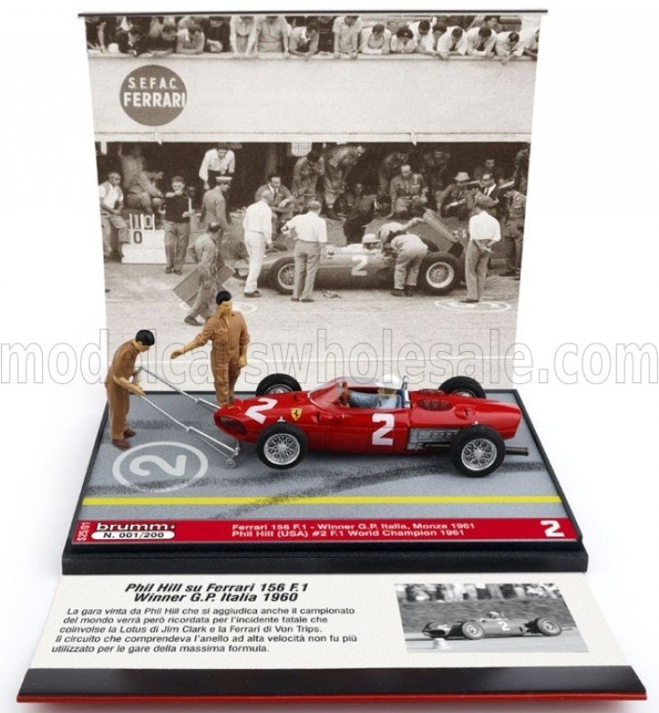 Modèle réduit Ferrari - F1 Diorama 156 N 2 World Champion Winner Italy ...