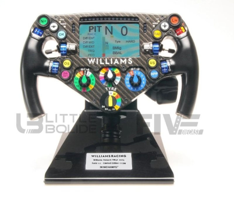 Schaalmodel Williams Fw46 Steering Wheel – 2024 1/2 | Minichamps