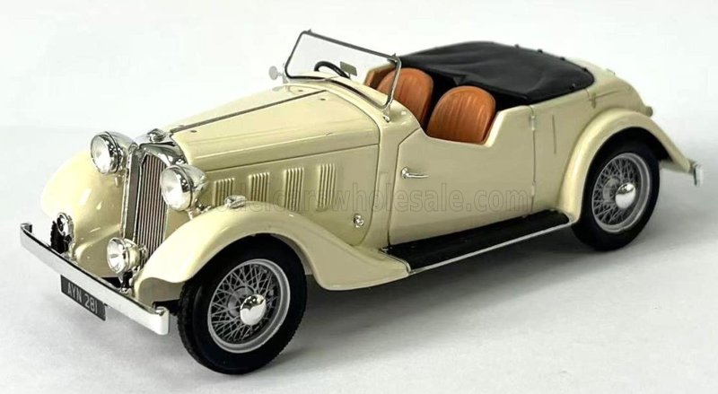 Modèle réduit Rover - 12hp (p1) Tourer Cabriolet Open 1934 - White 1/43