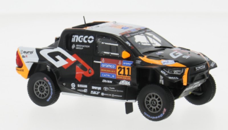 Schaalmodel Toyota Gr Dkr Hilux Evo T1+, Rally Dakar, 2025, #211 1/43