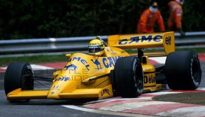 Schaalmodel Lotus Honda 99t – Ayrton Senna – 1987 1/12
