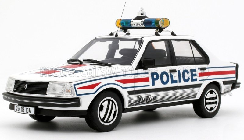 Schaalmodel Renault - R18 Turbo Police Nationale 1982 - White Blue Red 1/18