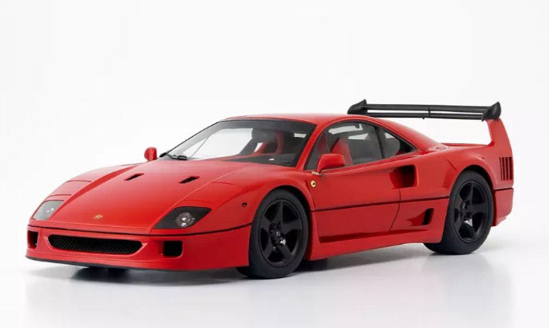 Modèle réduit Ferrari F40 « Light Weight » Avec Aileron Lm Rouge 1/18