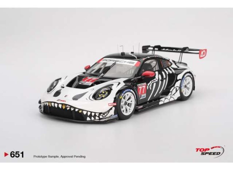 Modèle réduit Porsche - 911 992 Gt3 R Team Ao Racing N 77 Petit Le Mans ...