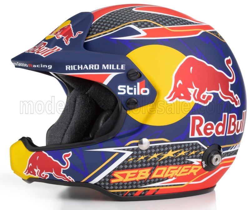 HELMET SEBASTIAN OGIER WORLD CHAMPION TEAM TOYOTA YARIS WRC GAZOO ...