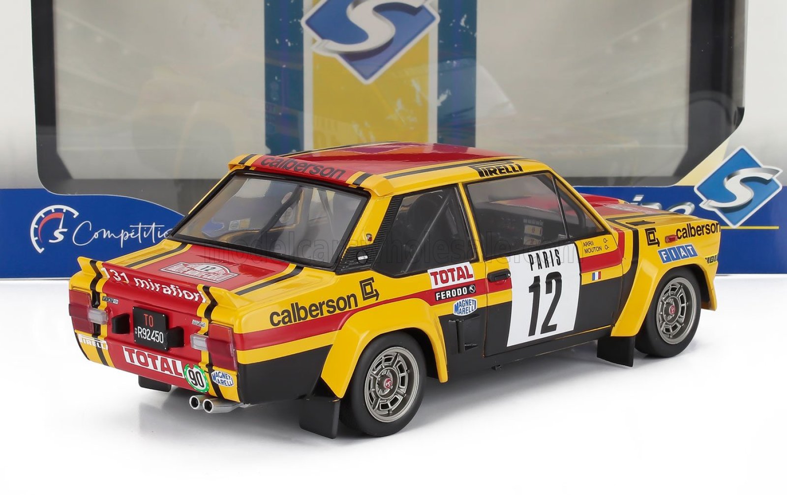 Schaalmodel Fiat - 131 Abarth Team Calberson N 12 7th Rally Montecarlo...