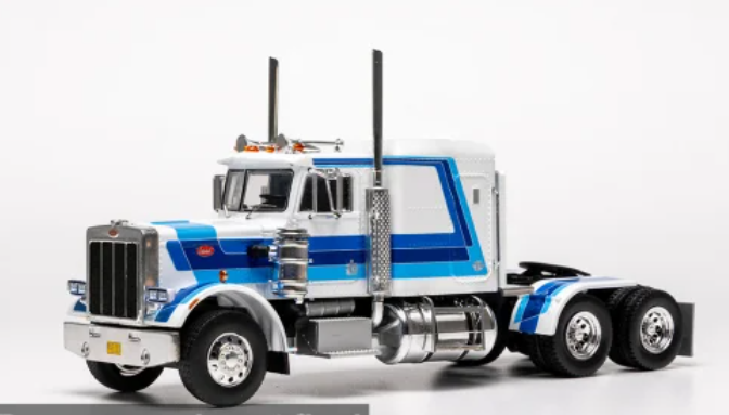 Peterbilt 359, weiss/blau, 1980