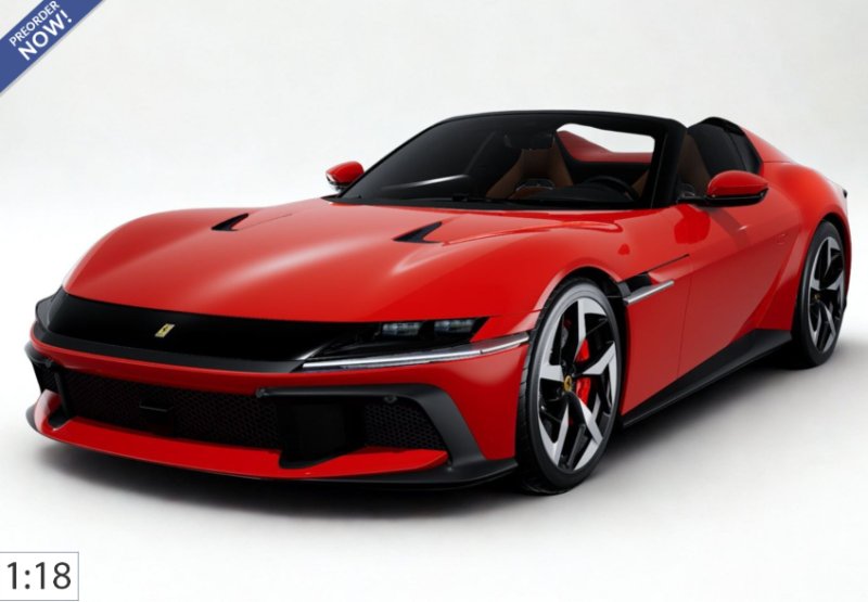 Ferrari 12Cilindri Spider Rosso Corsa - interni color Terra Antica