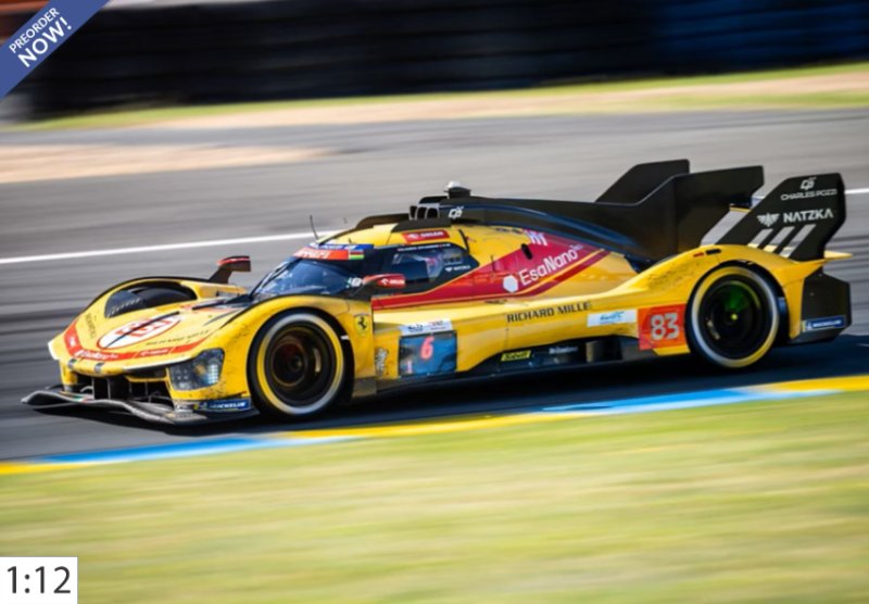 Ferrari 499P car n 83 - 24h Le Mans 2026 piloti Kubica - Ye - Hanson